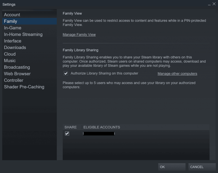 How to Share Games on Steam
