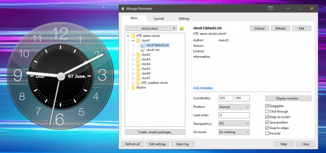 How to Place a Clock on Desktop in Windows 10
