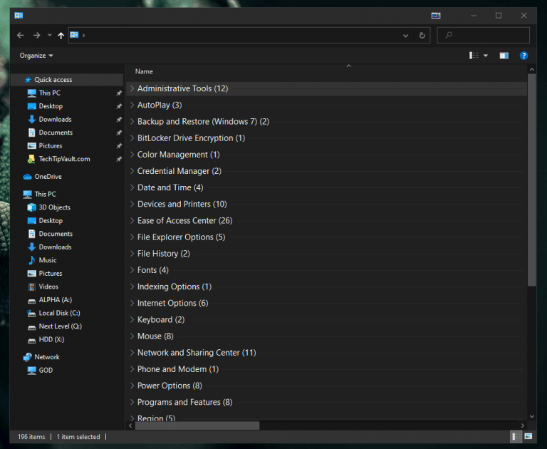How to Access the Hidden Utility Folder in Windows 10 (GODMODE)