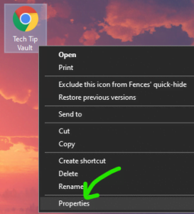 How to add website shortcut on Desktop (with icons)